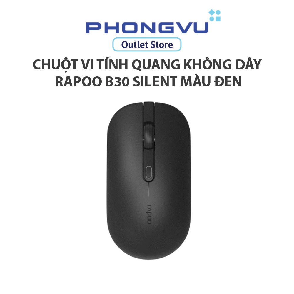 Chuột vi tính quang không dây Rapoo B30 Silent màu đen (3152300B30A1066) - Bảo hành 24 tháng ...
