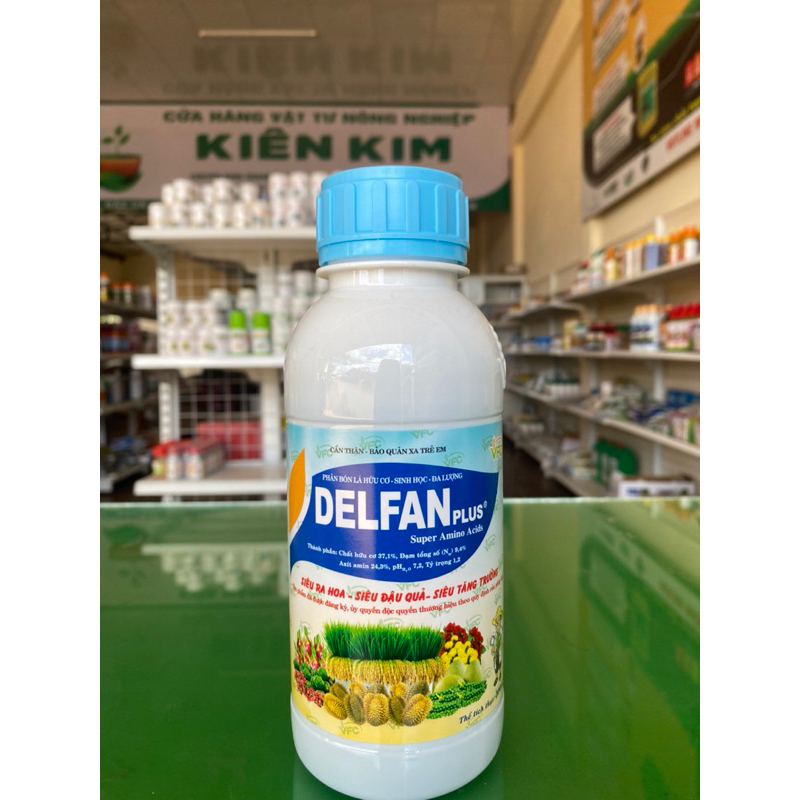 Phân bón lá hữu cơ sinh học DELFAN Plus (chai 500ml) Super Amino Acids- Công ty VFC | Shopee ...