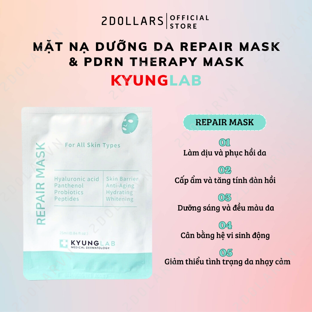 Mặt Nạ Dưỡng Da Repair Mask & PDRN Therapy Mask KyungLab | Shopee Việt Nam