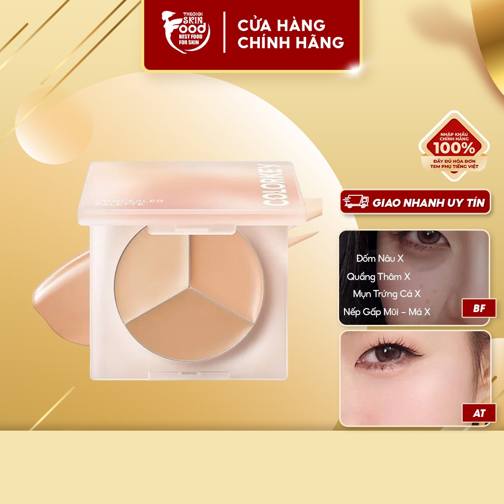 Bảng che khuyết điểm ba màu Colorkey Targeting Three-colour Concealer ...