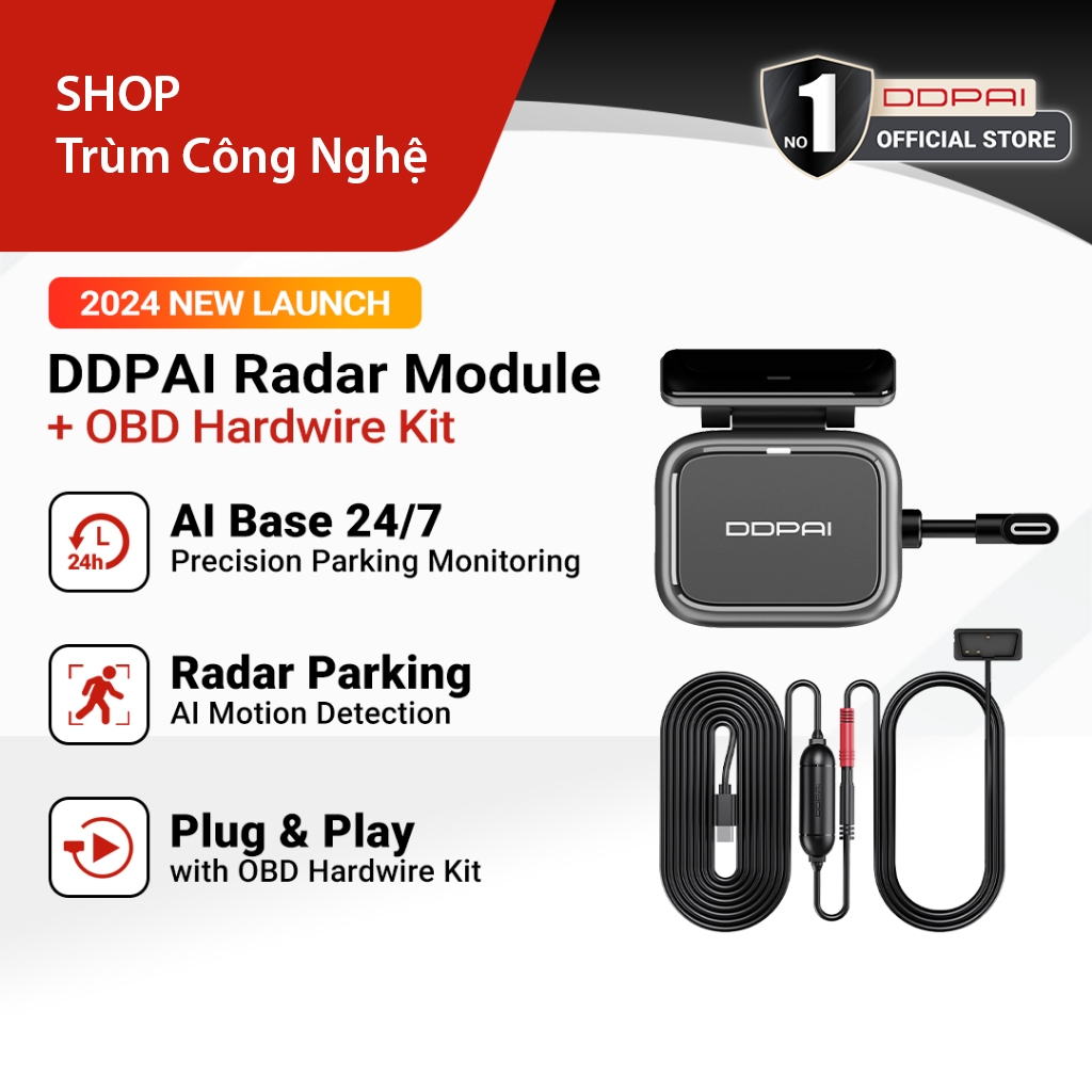 Bộ Radar OBD Kit dùng cho Camera hành trình DDPAI N5 Dual 4K - RADA N5 ...