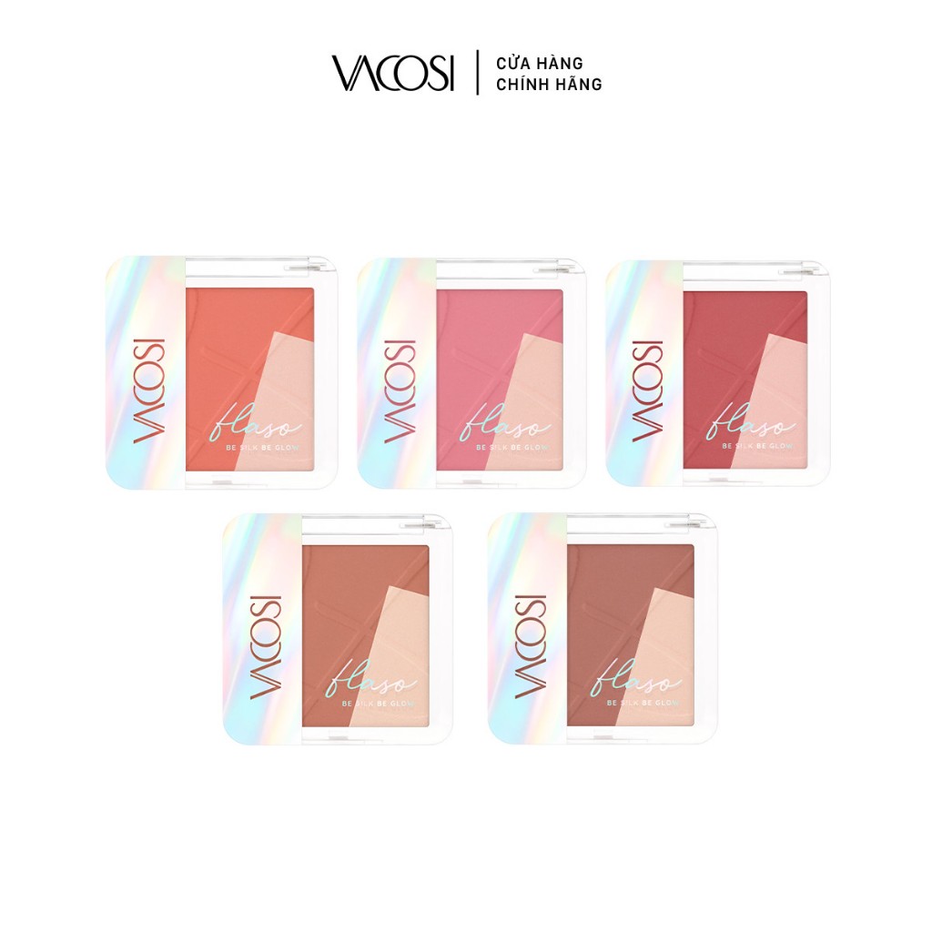 Phấn Má Hồng Và Bắt Sáng VACOSI FLASO BLUSH SET | Shopee Việt Nam