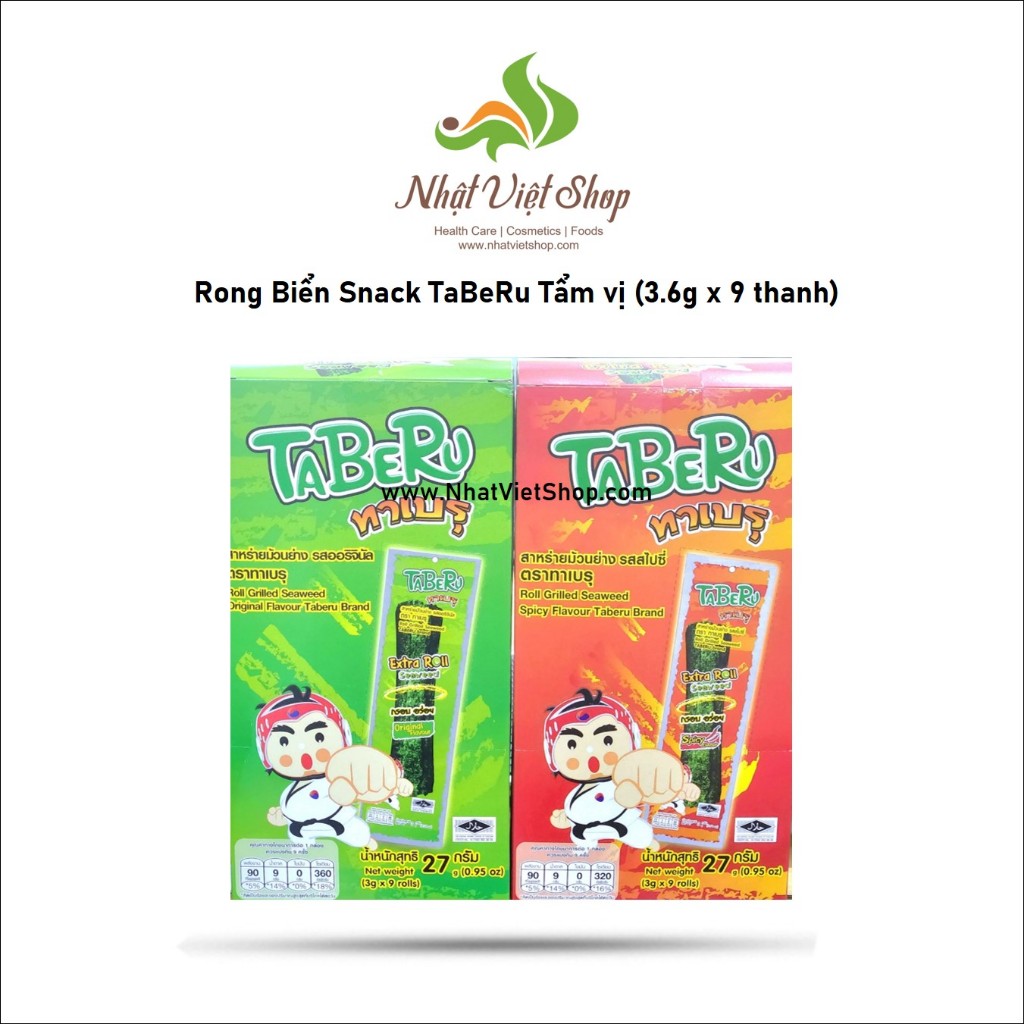 Rong Biển Snack TaBeRu tẩm vị (3.6g x 9 thanh) | Shopee Việt Nam