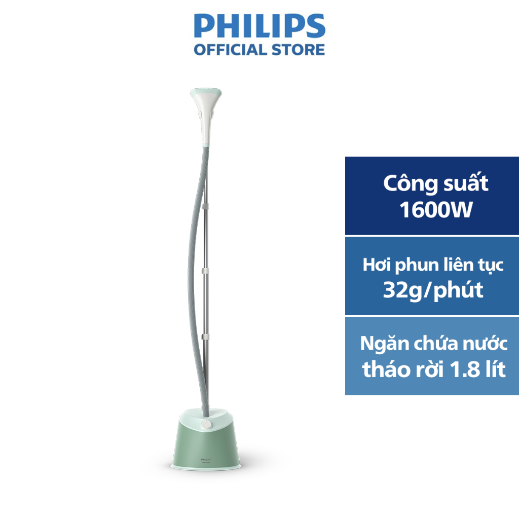 Bàn ỦI Hơi Nước Đứng Philips 1000 series STE1010/70 |1600W | Hơi phun ...