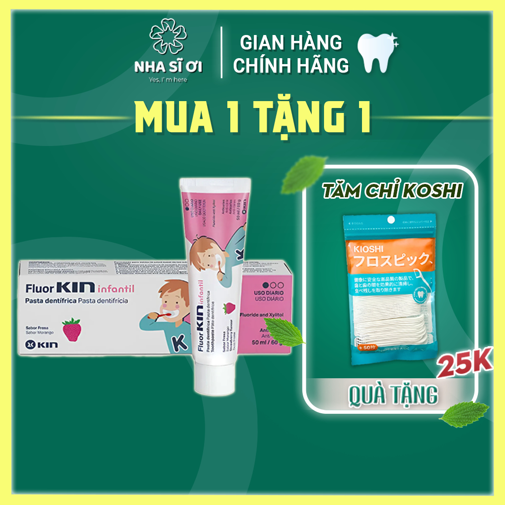 Kem Đánh Răng Trẻ Em Fluor KIN CHILDREN ® 60g - Ngừa Sâu Răng Trẻ Em 1 ...