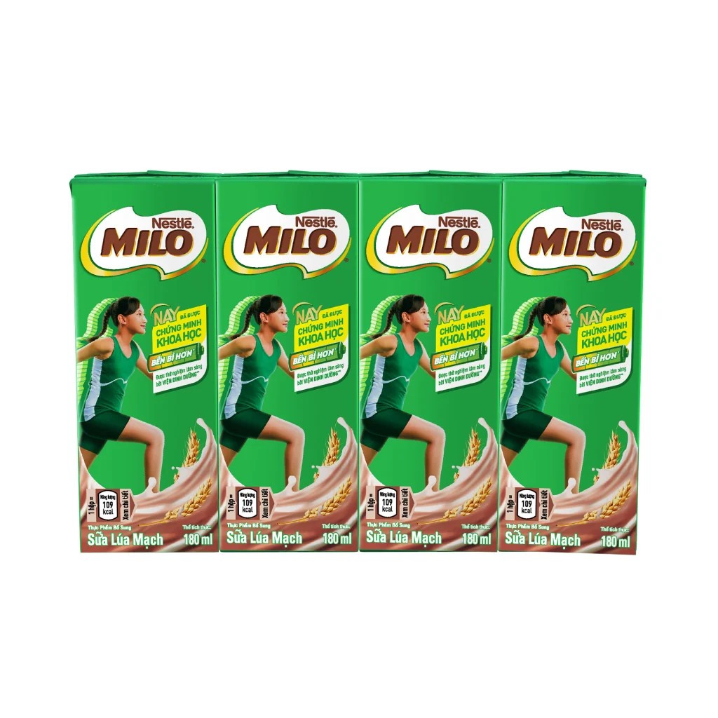 Sữa Milo Lốc 4 Hộp 180ml | Shopee Việt Nam
