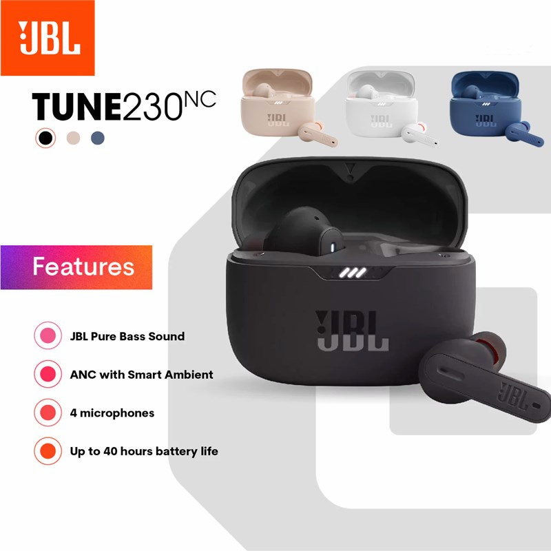 Tai nghe bluetooth JBL TNC tune 230, Tai nghe không dây thể thao JBL ...