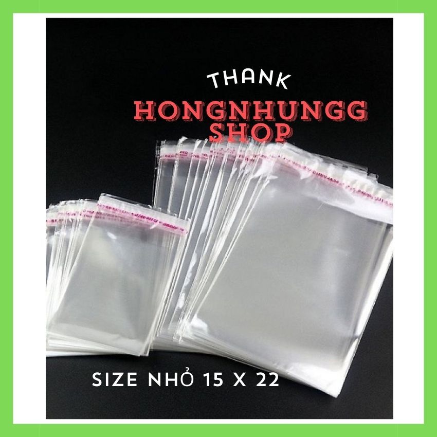 200 gram Túi kiếng trong dán keo, túi b1ong kính nilon opp size nhỏ ...