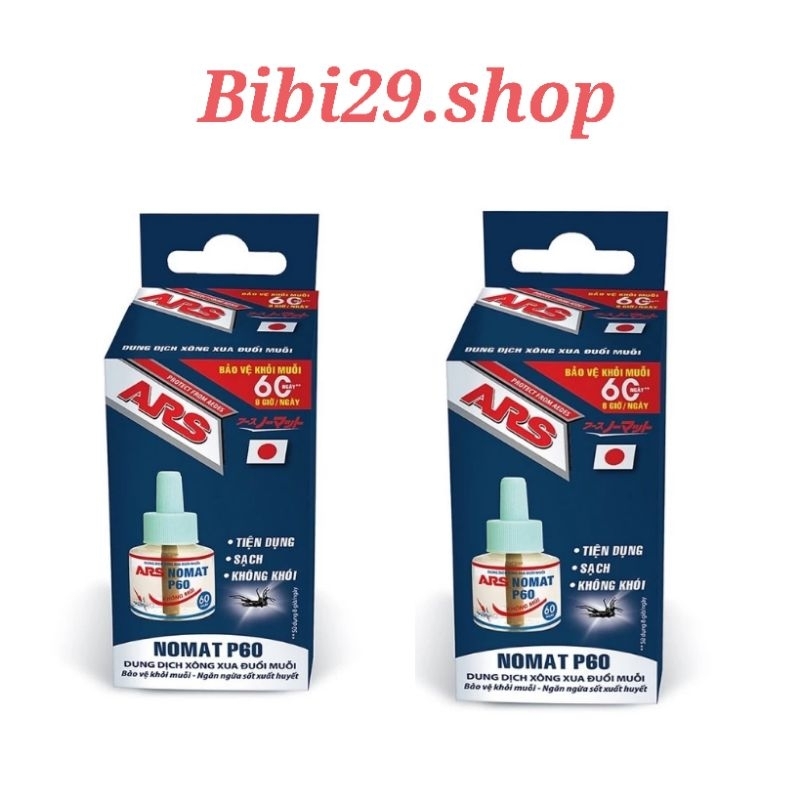 Tinh dầu refill xông muỗi cho bộ xông ARS NOMAT P60 | Shopee Việt Nam