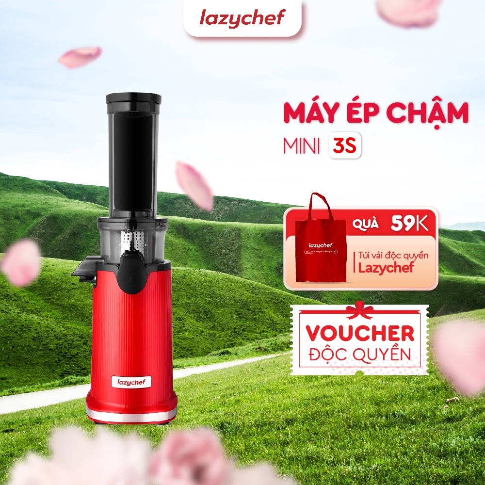 Máy Ép Chậm Mini 3S LC02ME Lazychef, Công Nghệ Ép Lạnh, Làm Kem Ép Trái ...