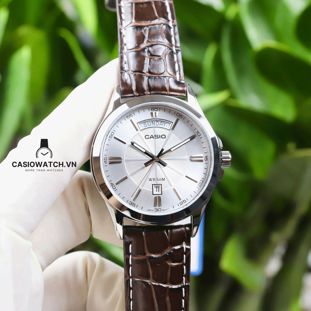 Đồng hồ CHÍNH HÃNG Casio Nam MTP-1381L-7A thiết kế mặt tròn đơn giản | Shopee Việt Nam