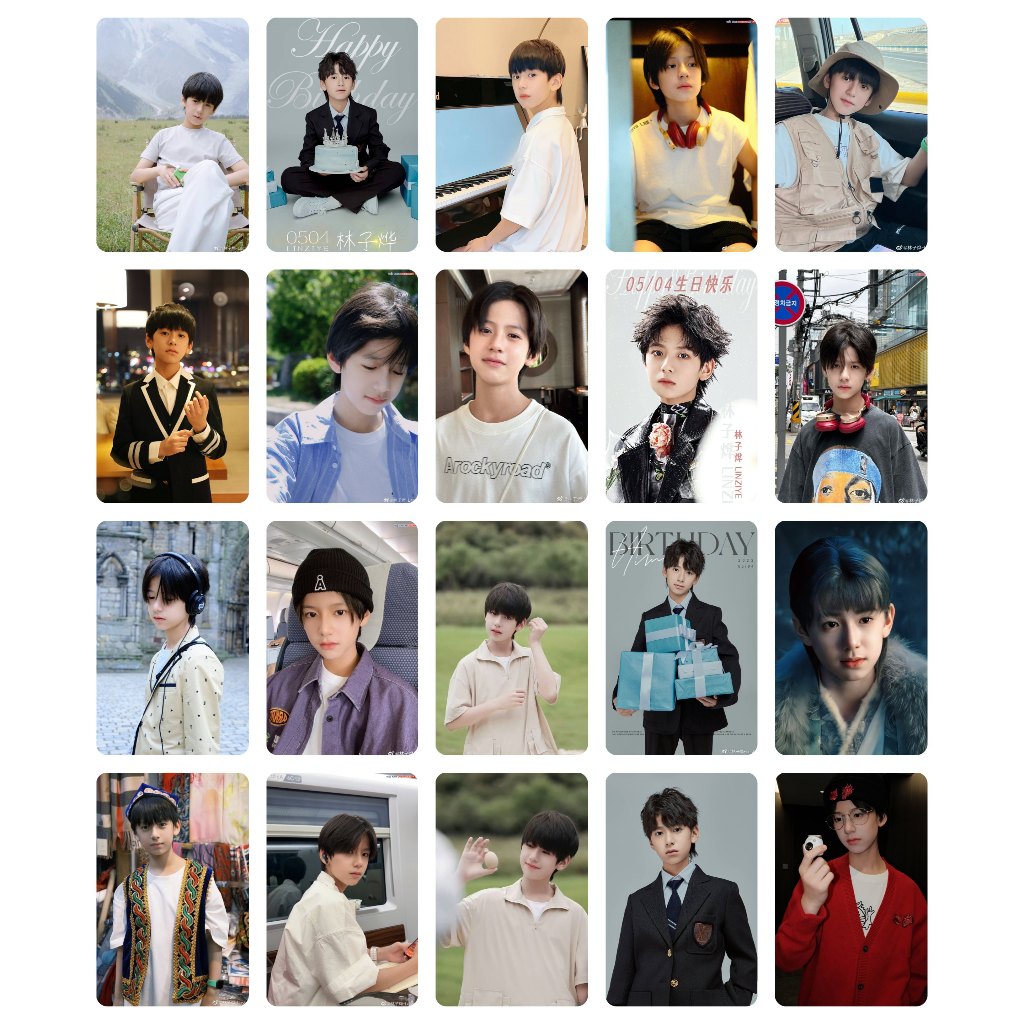 Lomo card 40 ảnh bo góc Lester Lâm Tử Diệp Lin Zi Ye | Shopee Việt Nam