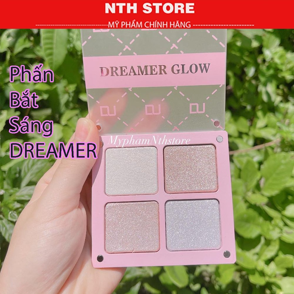 Bắt Sáng Dreamer Glow Gồm set nhũ highlight Mẫu Mới 4 ô hồng | Shopee ...
