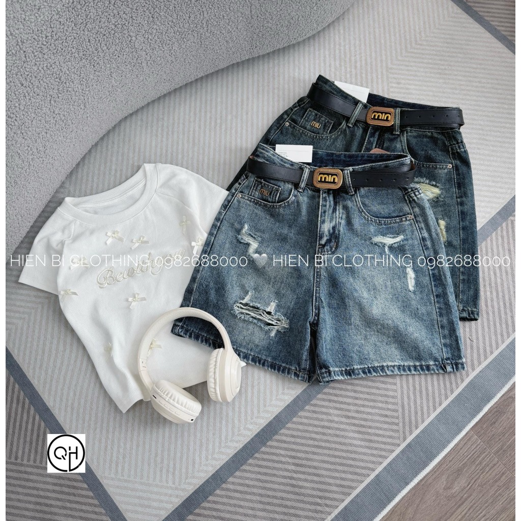 Quần Short Jeans Nữ Dáng Lửng Rách Nhẹ Siêu Hot Hàng QC Đẹp DUNGMC - Q004. | Shopee Việt Nam