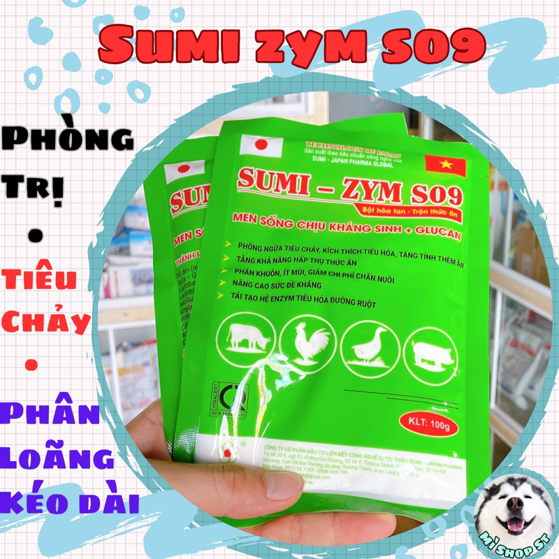 Sumi zym s09 men tiêu hoá bổ sung lợi khuẩn giúp hổ trợ trên gia súc ...