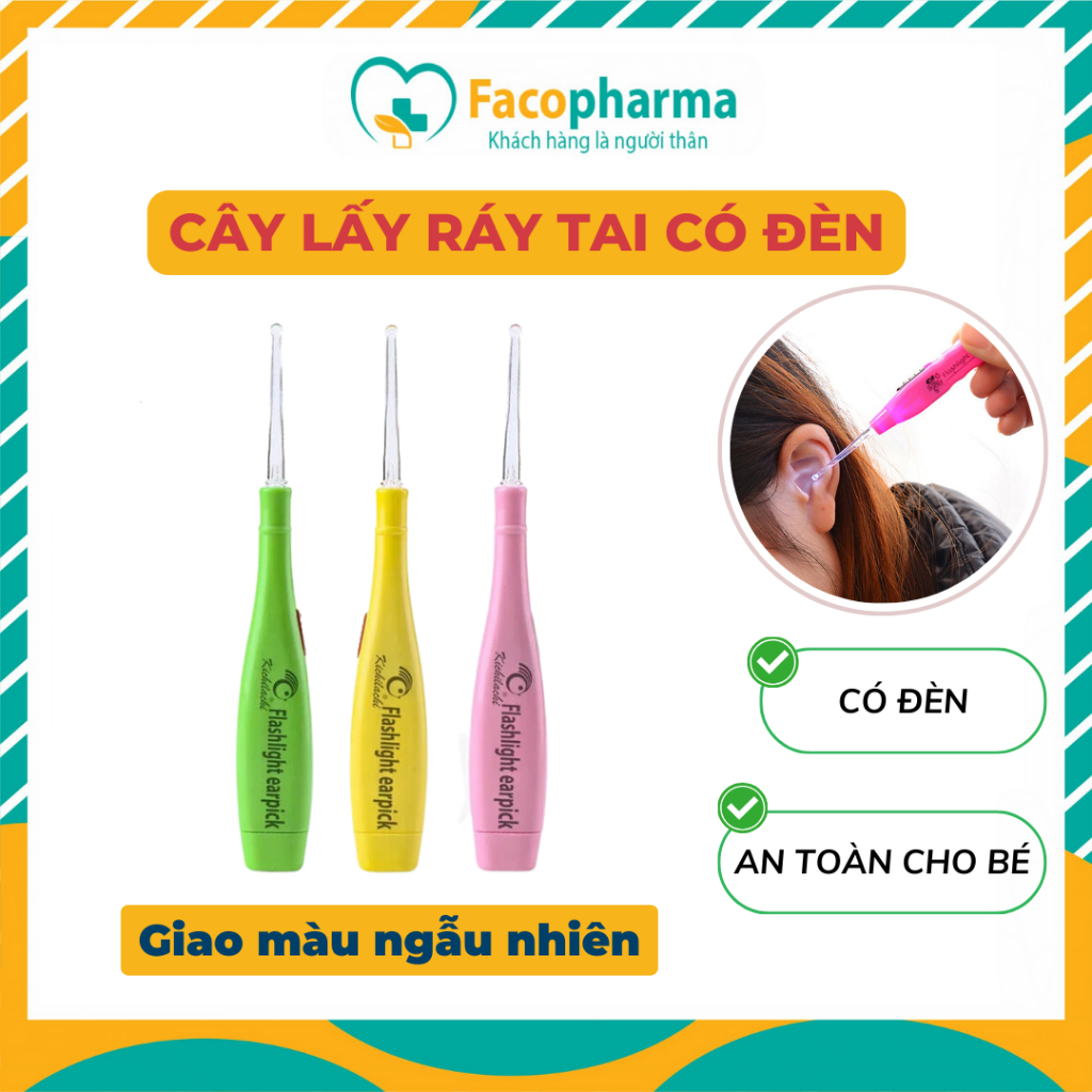 Cây lấy ráy tai có đèn cho bé và người lớn dụng cụ lấy ráy tai có đèn ...