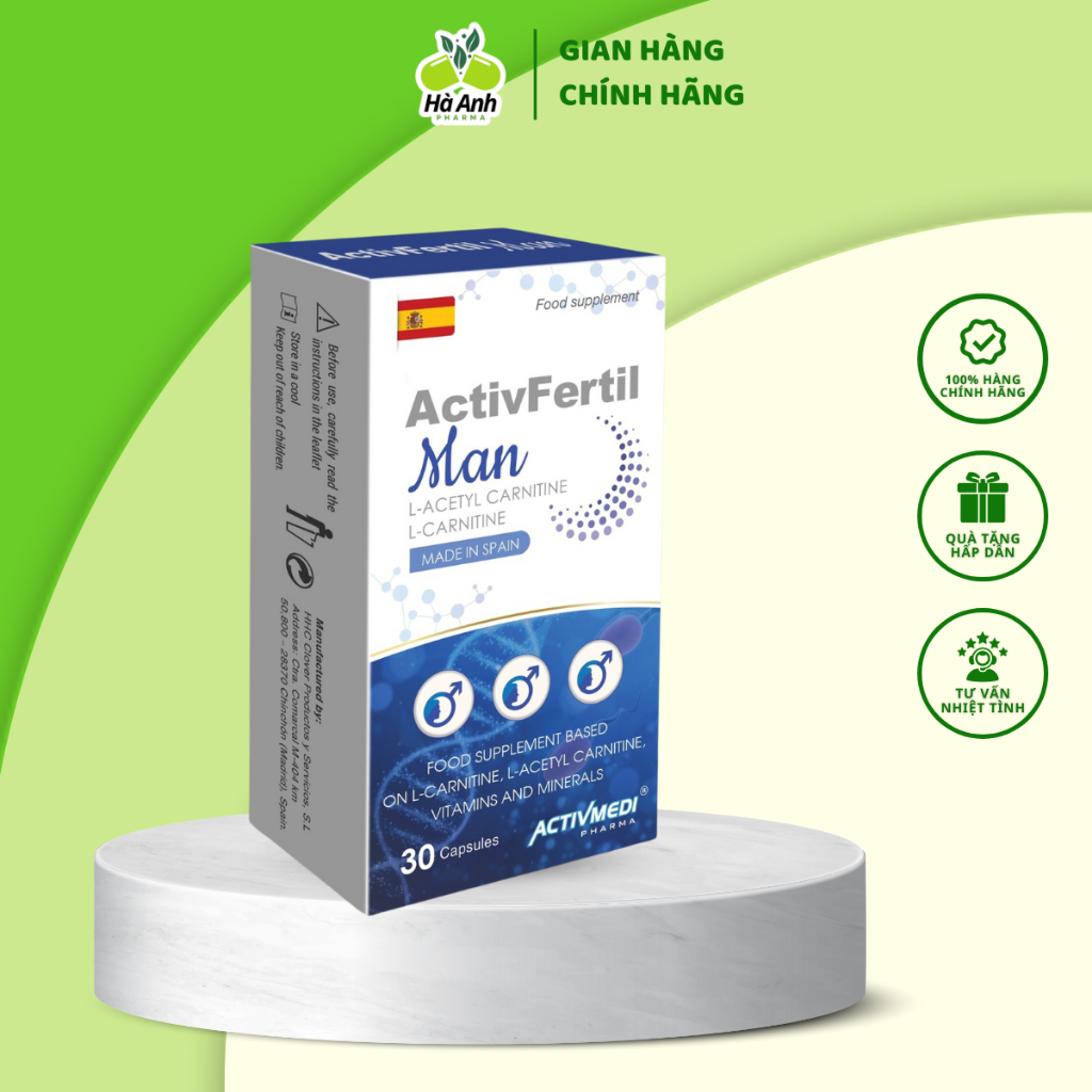 Viên Uống Activfertil Man Tăng Cường Sức Khỏe Nam Giới (Hộp 30 Viên ...