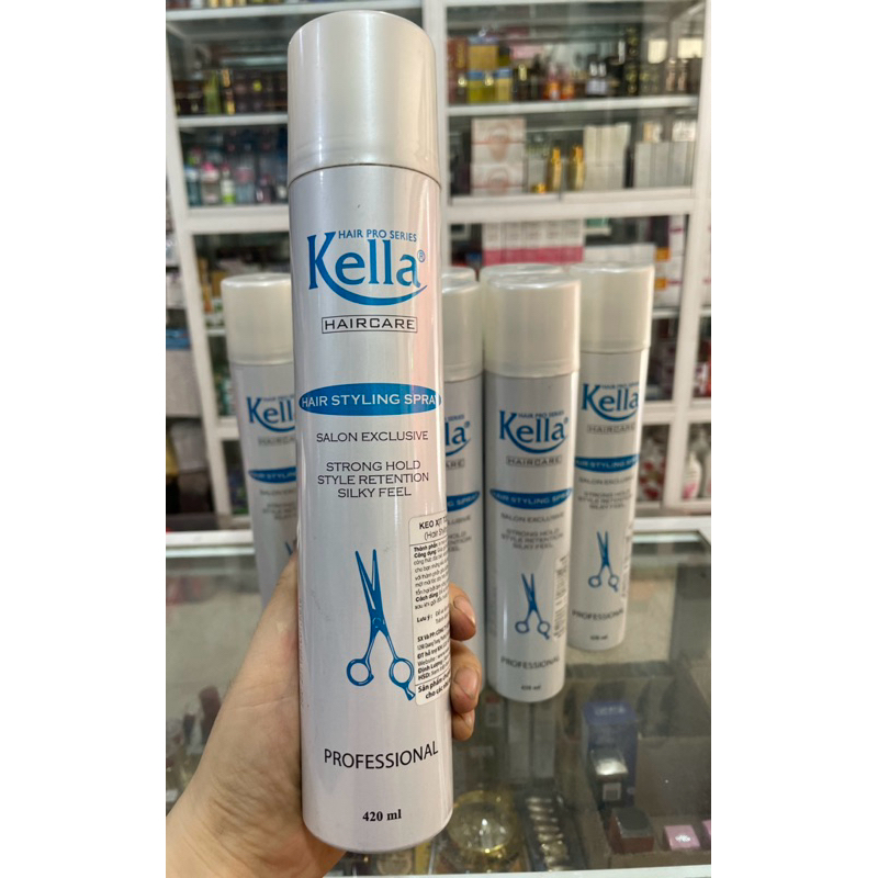 KEO XỊT TÓC GIỮ NẾP CỨNG VÀ MỀM KELLA 420ml Chính Hãng | Shopee Việt Nam