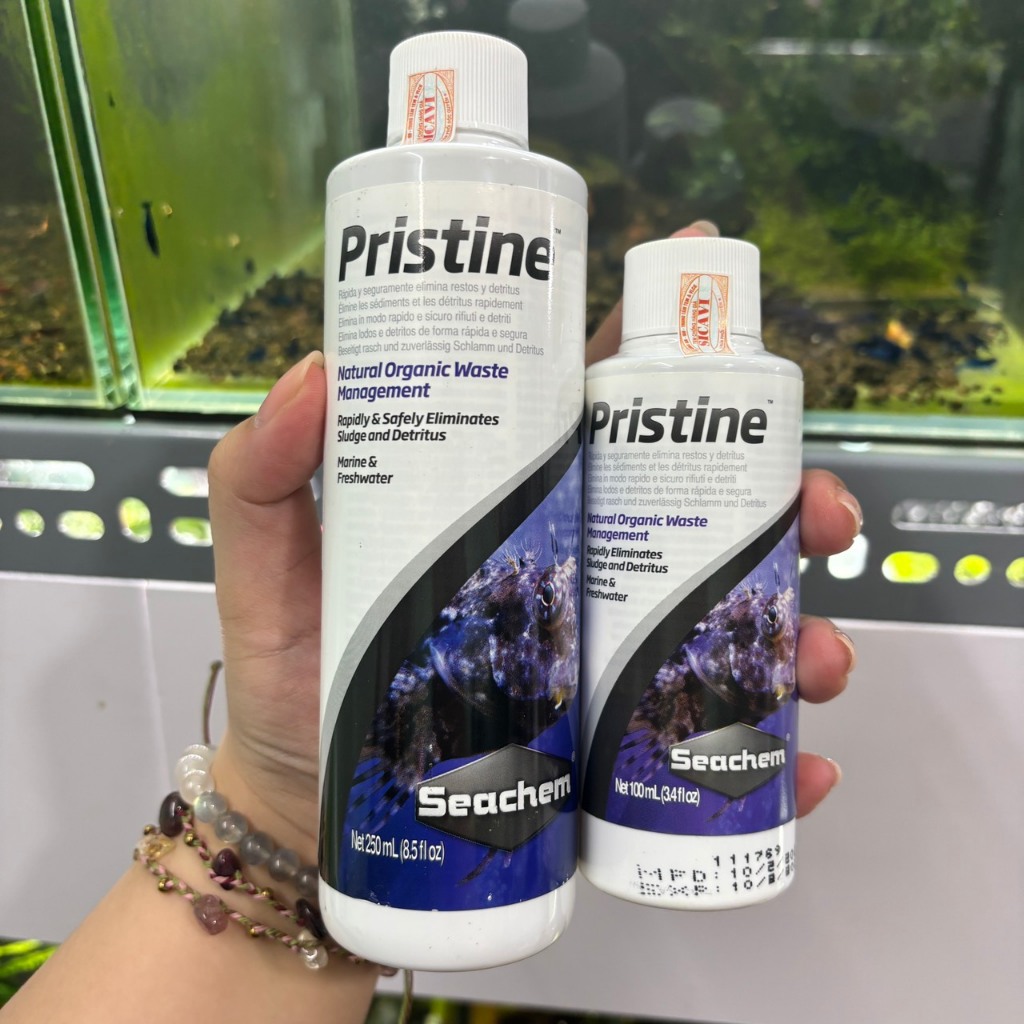 Vi sinh sống Cao Cấp - Seachem Pristine cho bể cá cảnh - tép cảnh - thủy sinh - 100ml/250 ml ...