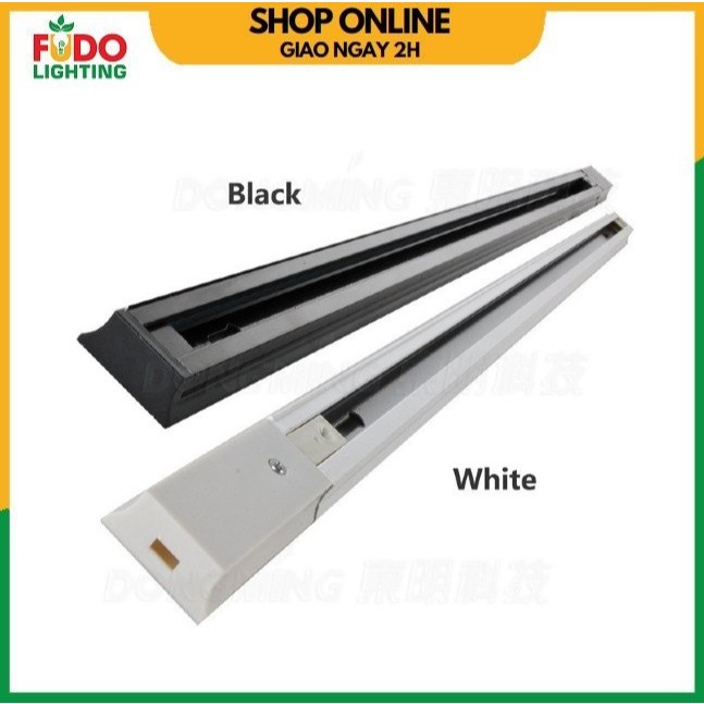 (HỎA TỐC) Thanh ray dài 1m, 1m5 đen trắng sử dụng cho đèn rọi ray ...