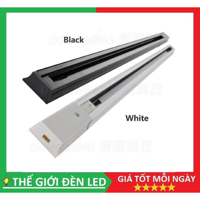 Thanh ray dài 1m, 1m5 đen và trắng sử dụng cho đèn rọi ray | Shopee ...