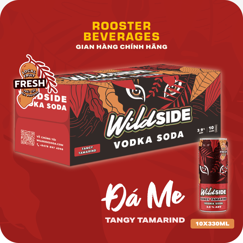WildSide Vodka Soda Đá Me - Thùng 10 Lon (330ml) | Shopee Việt Nam