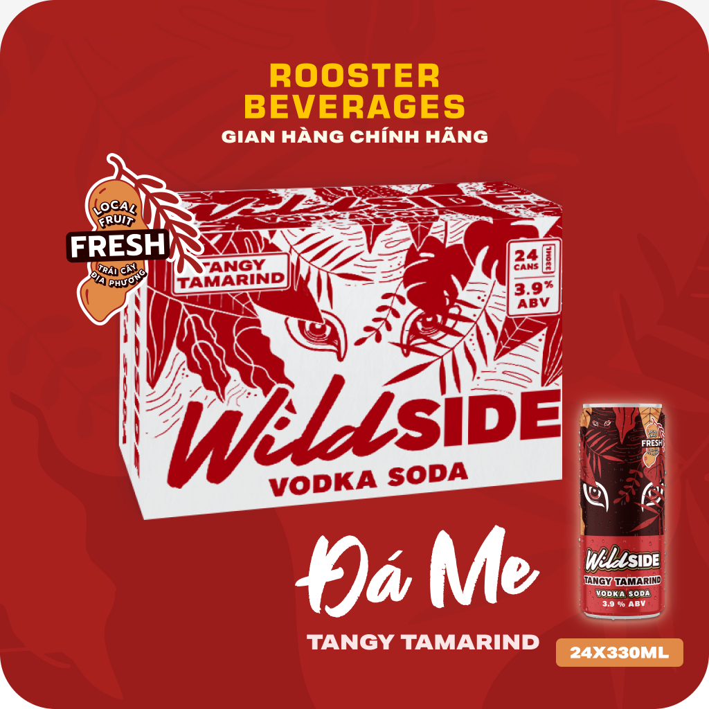 WildSide Vodka Soda Đá Me - Thùng 24 Lon (330ml) | Shopee Việt Nam