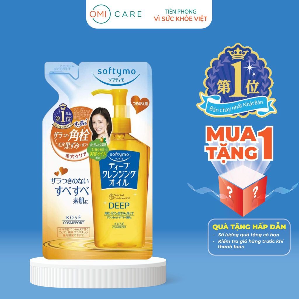 Dầu Tẩy Trang Làm Sạch Sâu Softymo Deep Cleansing Oil Kose Nhật Bản Gói Refill 200ml | Shopee ...