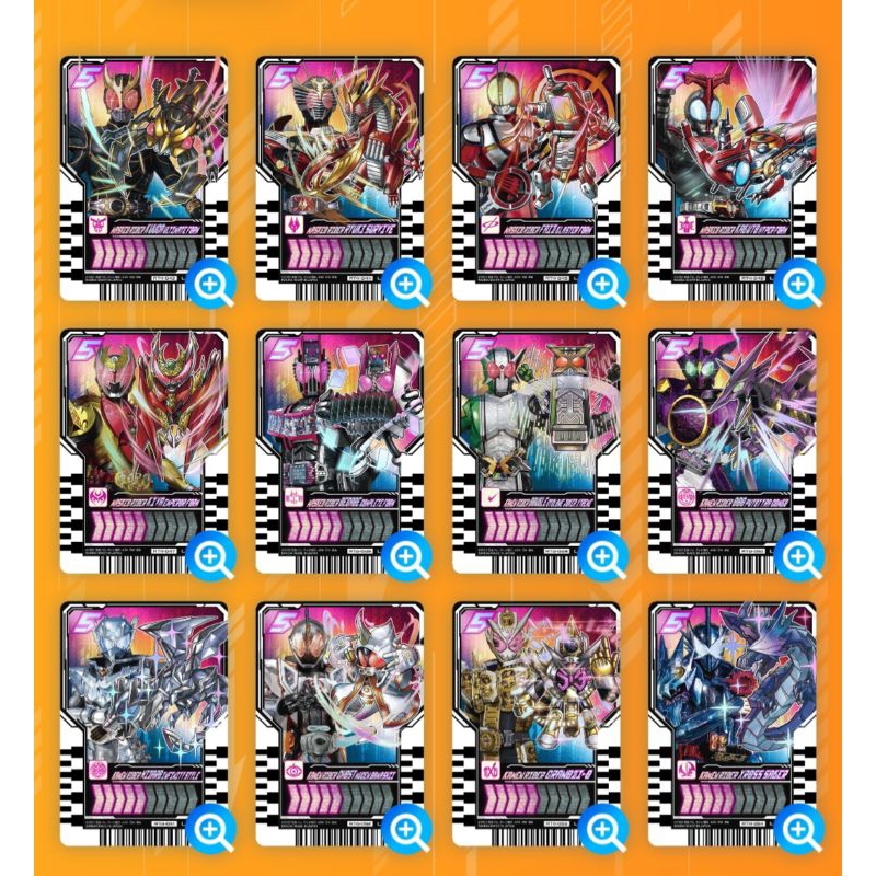 Thẻ bài Kamen Rider Gotchard Chemy Card Legend Rider - cấp độ L, LS, SR ...