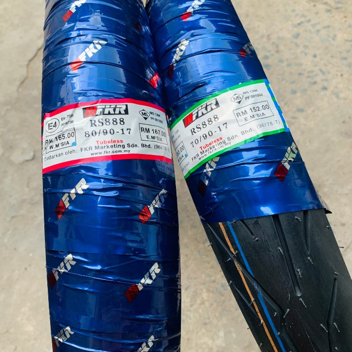 (FRK RS888) Cặp vỏ FKR EPSILON mã RS888 gai giống Pirelli Rosso Sport ...