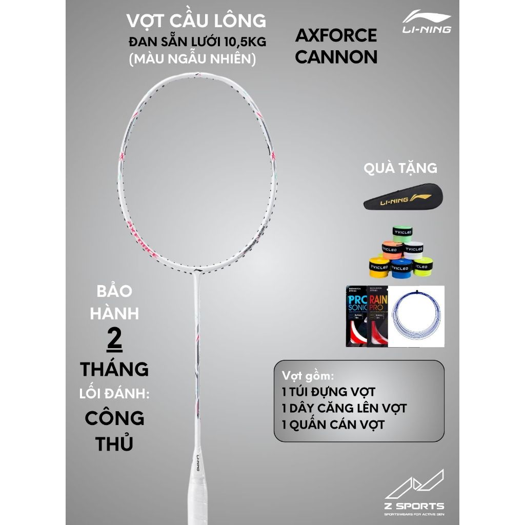 [HỎA TỐC HCM] Vợt cầu lông Lining Axforce Cannon, Lining Halbertec 2000 ...