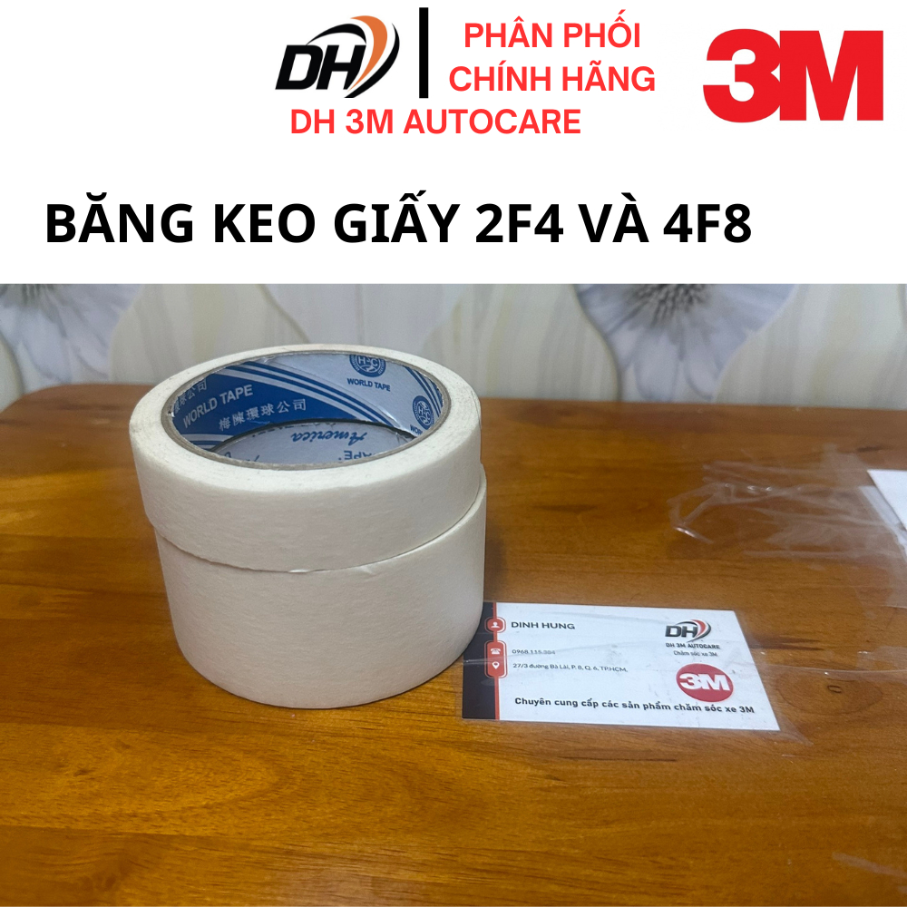 Băng keo giấy 2F4 và 4F8 -22yd-DH 3M Autocare. | Shopee Việt Nam