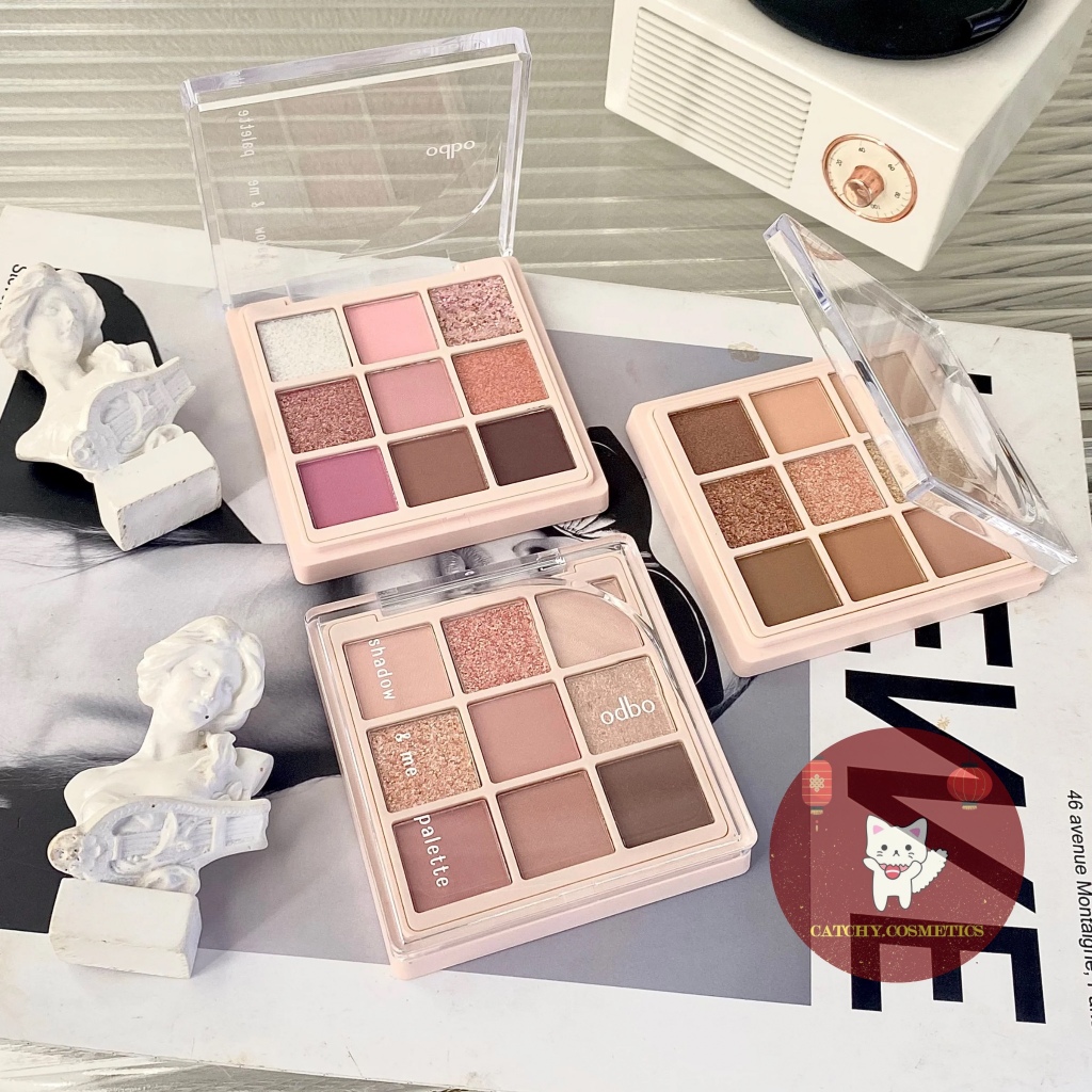 [ODBO] Bảng Phấn Mắt Odbo 9 Ô Shadow & Me Vỏ Hồng Palette Odbo ...