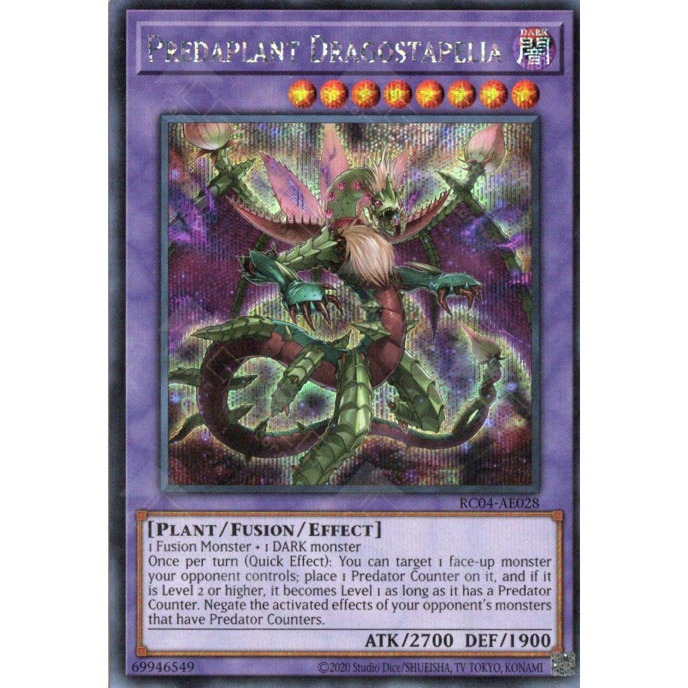 [ Bài Yugioh Chính Hãng ] RC04-AE028 Predaplant Dragostapelia | Shopee Việt Nam