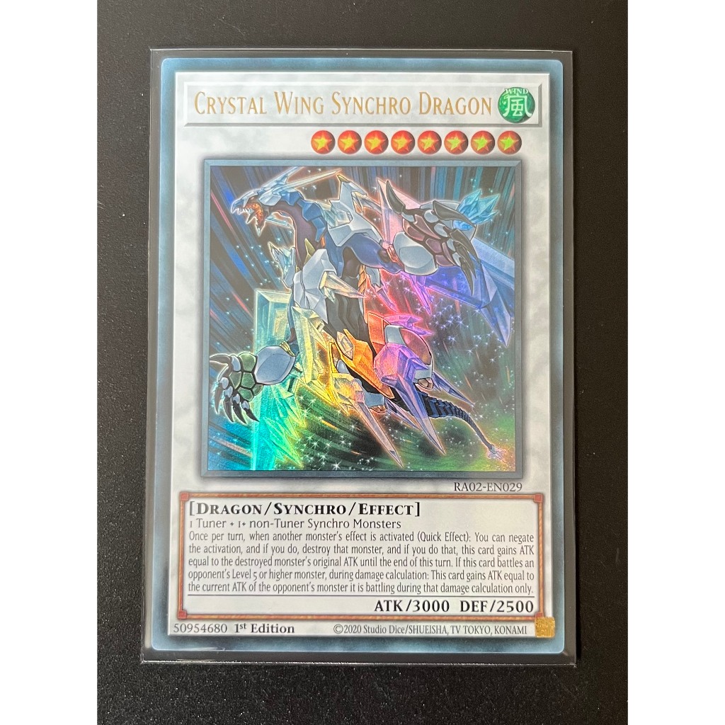[Thẻ bài Yugioh] - [TCG-UK] - RA02-EN029 - Crystal Wing Synchro Dragon | Shopee Việt Nam