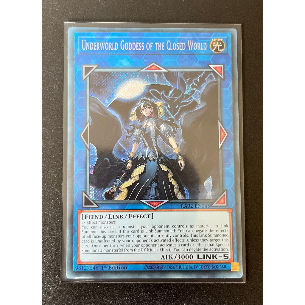 [Thẻ bài Yugioh] - [TCG-UK] - RA02-EN045 - Underworld Goddess of the Closed World | Shopee Việt Nam