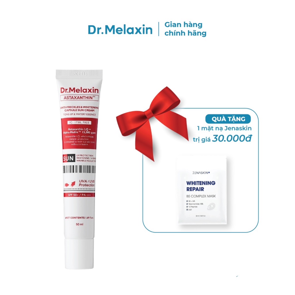 Dr Melaxin - Kem chống nắng hỗ trợ dưỡng trắng da Astaxanthin whitening ...