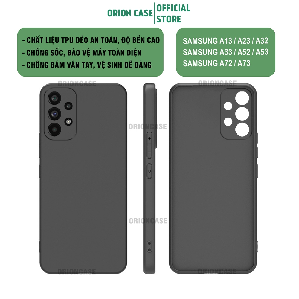 Ốp lưng Samsung A13 / A23 / A32 / A33 / A52 / A53 / A72 / A73 TPU cạnh vuông,chống sốc,bảo vệ ...