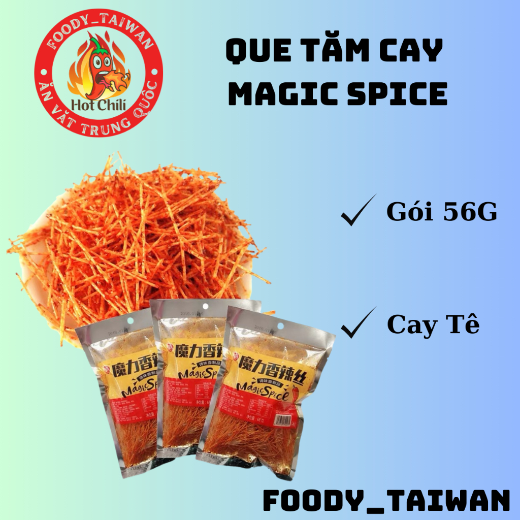 Tăm Cay Magic Spice Siêu Cay - Que Cay Magic - Tăm Cay Ăn Vặt Trung ...
