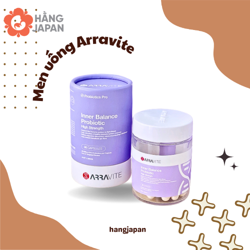 Men Uống Arravite Inner Balance Probiotics High Strength | Shopee Việt Nam