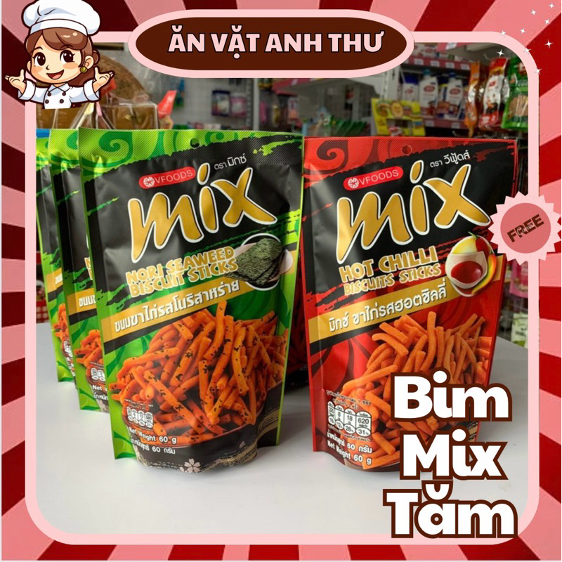 Bim Bim Mix Tăm Cay Thái Lan, Snack Tăm Cay Thái Lan( gói 60g) | Shopee ...
