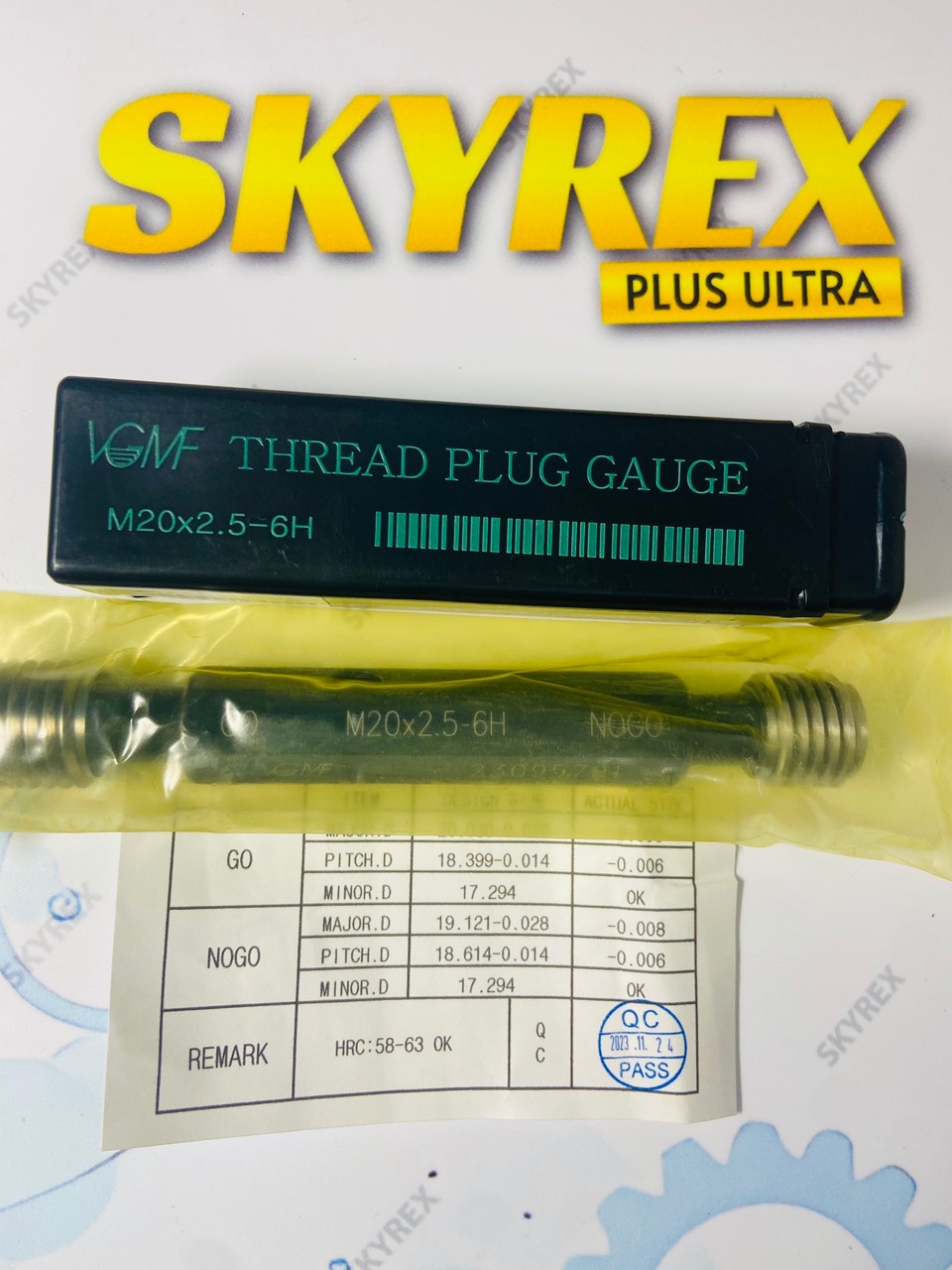 DƯỠNG KIỂM REN TRONG -HỆ MET- SIZE M20-6H (M20x1 & M20x1.5 & M20x2 ...