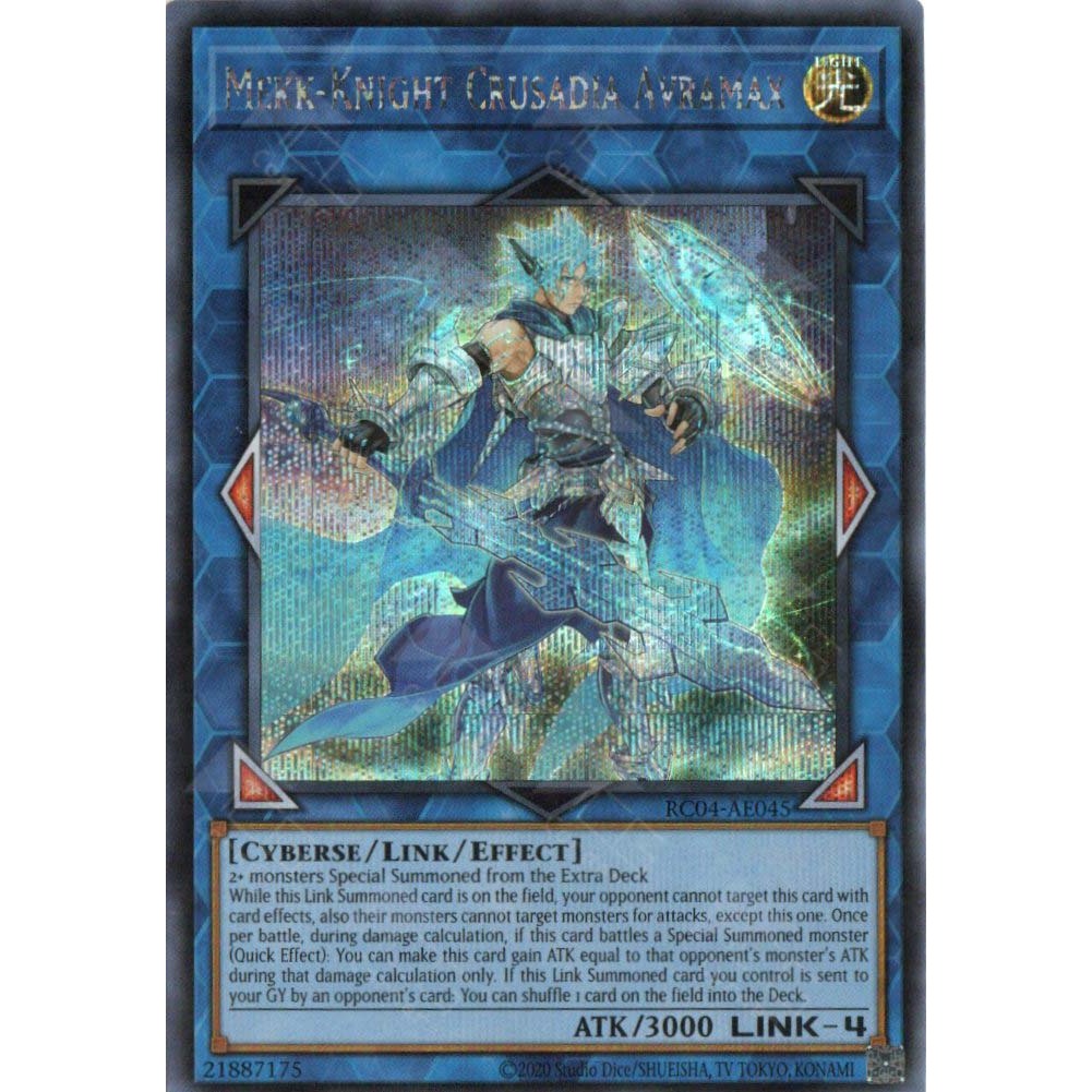 [ Bài Yugioh Chính Hãng ] RC04-AE045 Mekk-Knight Crusadia Avramax ...