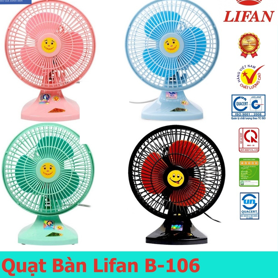 Quạt bàn mini Lifan B106 ( cắm điện trực tiếp 220V)⭐️ Bảo Hành 1 Năm tiện lợi sử dụng văn phòng ...
