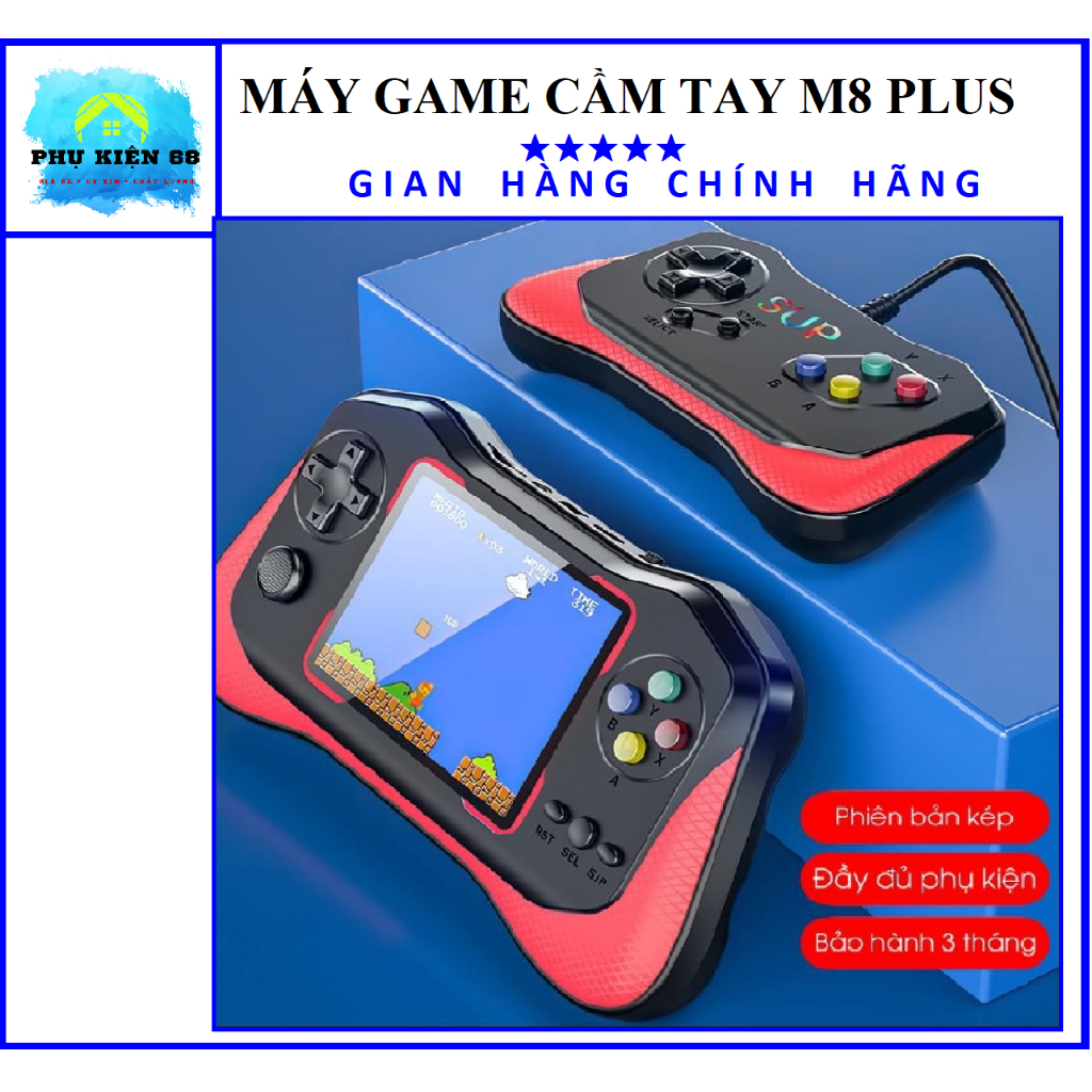 Máy chơi game cầm tay M8 Plus - Bản new 2023 - Với 500 Game siêu hot ...
