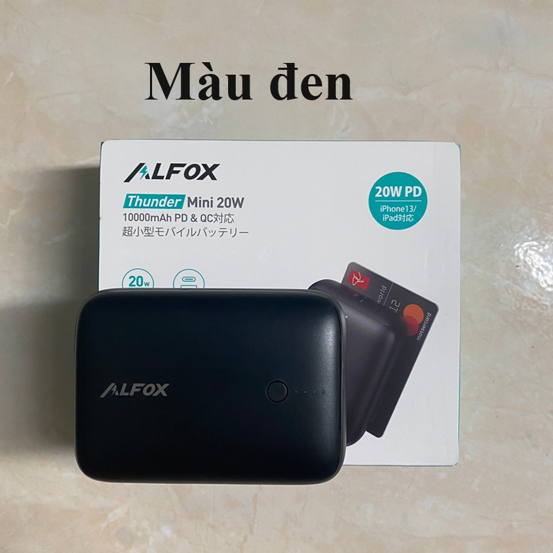 Pin sạc dự phòng Mini Siêu nhỏ 10000mah ALFOX AF-PB002 sạc nhanh PD20W ...