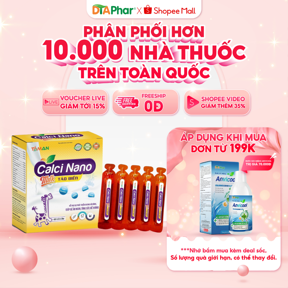 [Date 2027] Siro uống Calci Nano Milk giúp bổ sung canxi phát triển xương và răng giúp ăn ngon ...