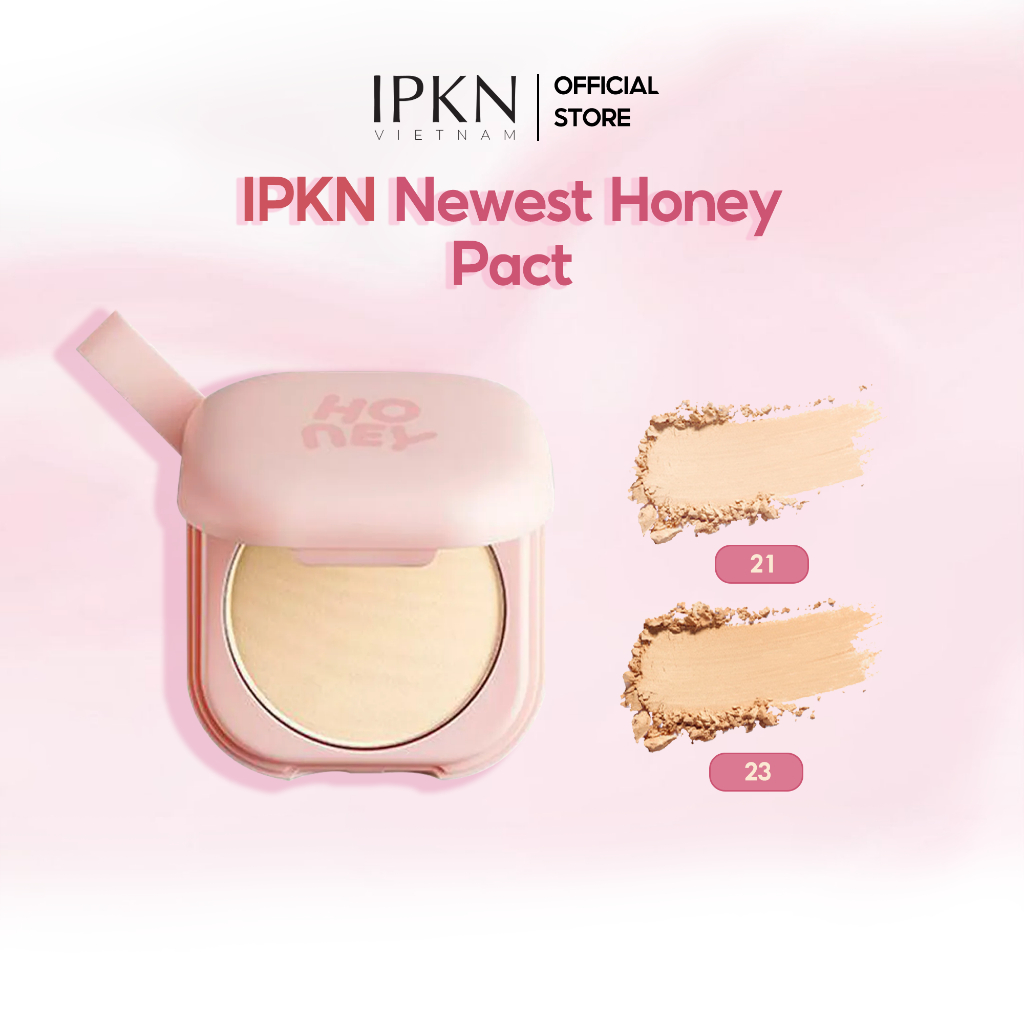 Phấn Phủ Dạng Nén Kiềm Dầu IPKN Newest Honey Pact 13g | Shopee Việt Nam