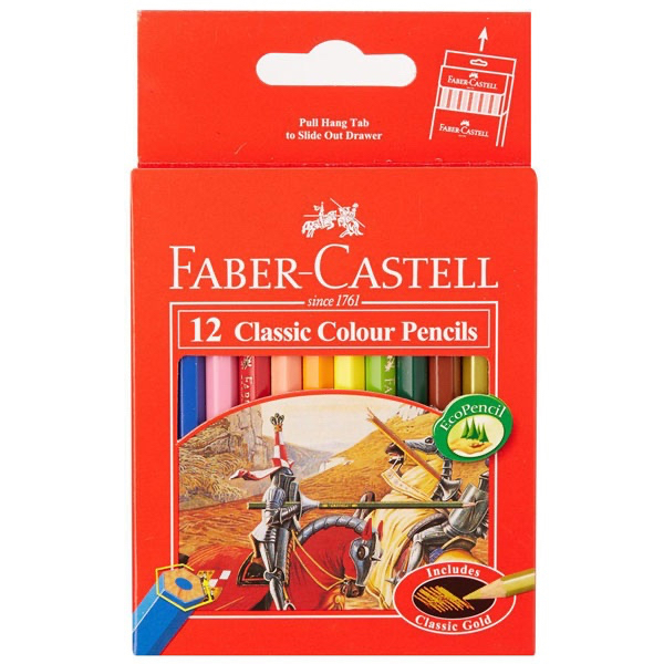 Bút Chì Màu Khô FABER CASTELL Classic Knight 115851 (12 Màu Ngắn ...