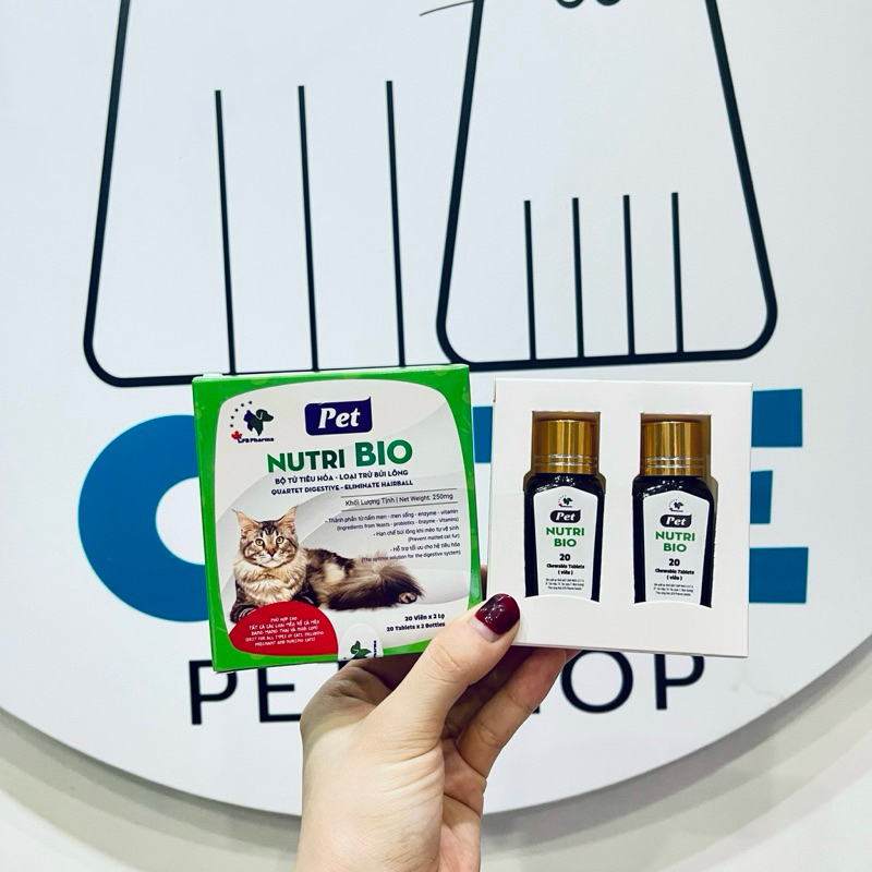 Sản phẩm hỗ trợ - PET NUTRI BIO cho mèo - Loại trừ búi lông, rối loạn ...